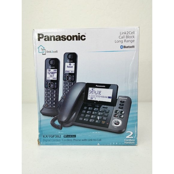 Panasonic | Networking | Panasonic Kxtgf382 Digital Corded Cordless ...
